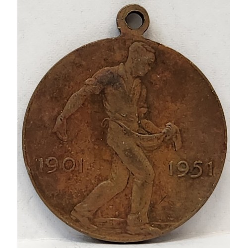 AUSTRALIA . TWO 2 FEDERATION MEDALS . 50 YEARS COMMEMORATIVE