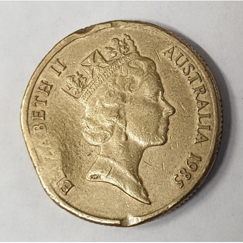AUSTRALIA 1985 . ONE DOLLAR . MULTIPLE ERRORS . VERY SCARCE TYPE