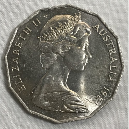 AUSTRALIA 1981 ... FIFTY CENTS COIN ... ROYAL WEDDING