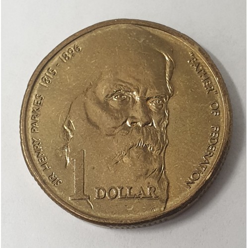 AUSTRALIA 1996 ... ONE DOLLAR COIN ... SIR HENRY PARKES