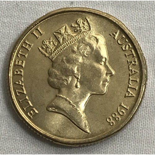 Australia 1988...One Dollar Coin...First Fleet Bi-Centenary