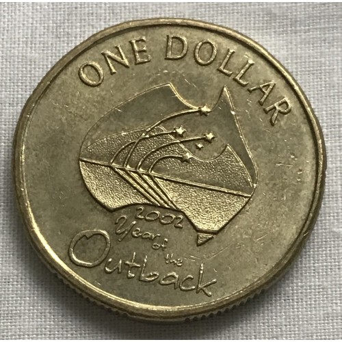 AUSTRALIA 2002 ... ONE DOLLAR COIN ... YEAR OF THE OUTBACK