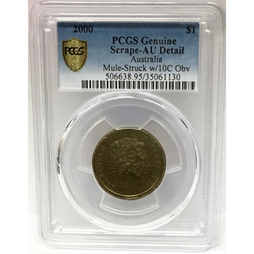 Australia 2000...One Dollar...Mule...PCGS AU...Very Scarce