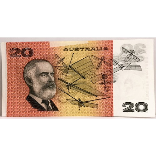 AUSTRALIA 1975...20 DOLLARS BANKNOTE....ERROR