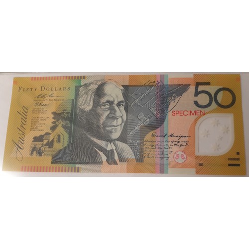 Australia 1995...50 Dollars Banknote...Specimen