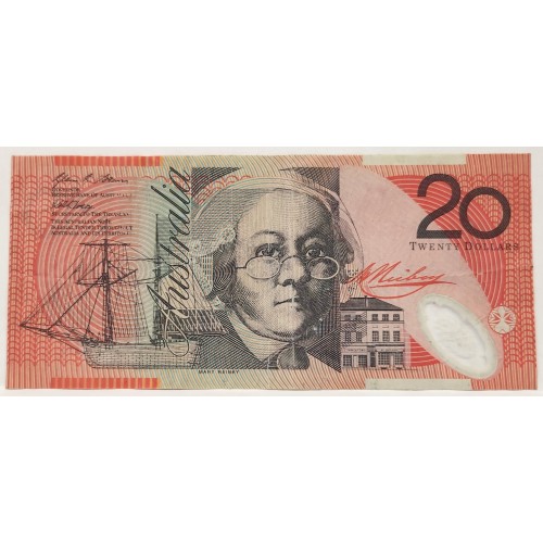 AUSTRALIA 2010 . TWENTY 20 DOLLARS BANKNOTE . STEVENS/HENRY . FIRST ...
