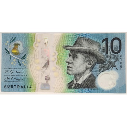 AUSTRALIA 2017 . TEN 10 DOLLARS BANKNOTE . LOWE/FRASER . LAST PREFIX EA17