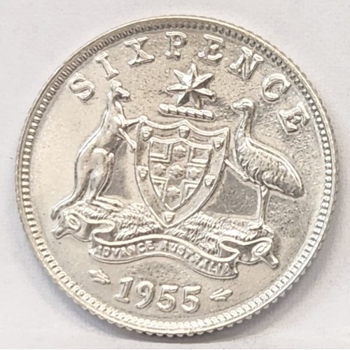 AUSTRALIA 1955 . PRE-DECIMAL PROOF SET . MELBOURNE . 4 COINS