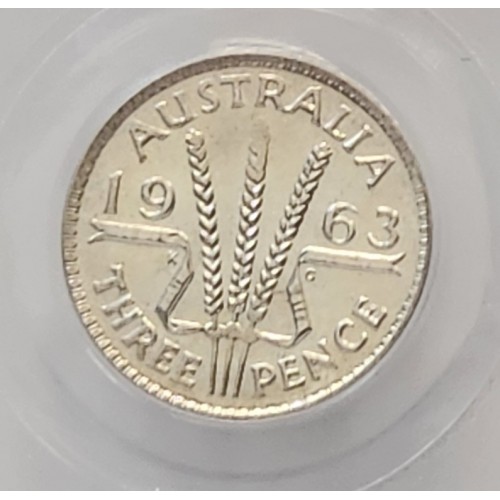 AUSTRALIA 1963 . THREEPENCE . PROOF