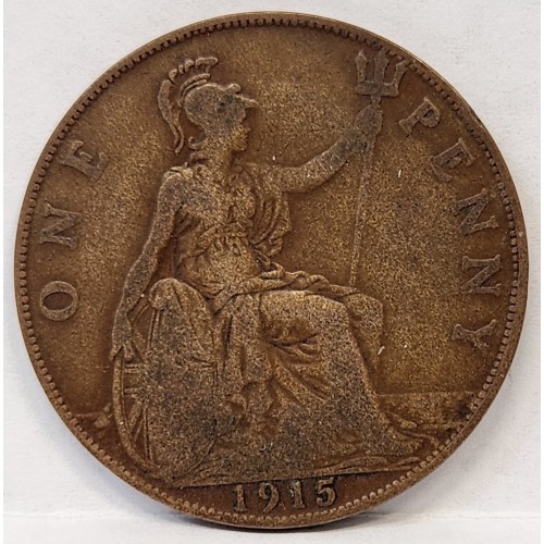 GREAT BRITAIN UK 1915 . ONE 1 PENNY