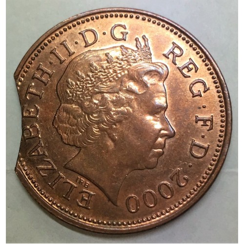 Great Britian 2000...2 Pence Coin...Error
