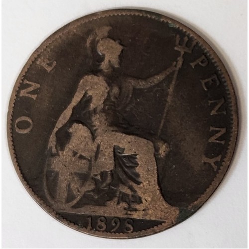 GREAT BRITAIN UK 1898 . ONE 1 PENNY
