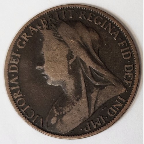 GREAT BRITAIN UK 1898 . ONE 1 PENNY