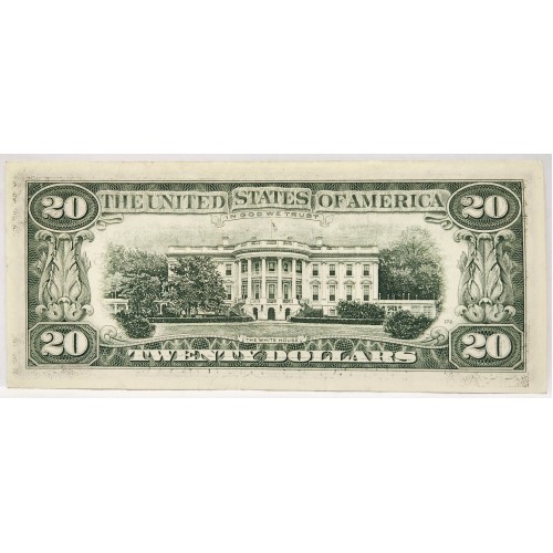 UNITED STATES 1991 . TWENTY 20 DOLLARS BANKNOTE . ERROR . WET INK ...