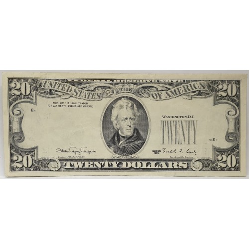 UNITED STATES 1990 ... TWENTY DOLLARS ... ERROR BANKNOTE