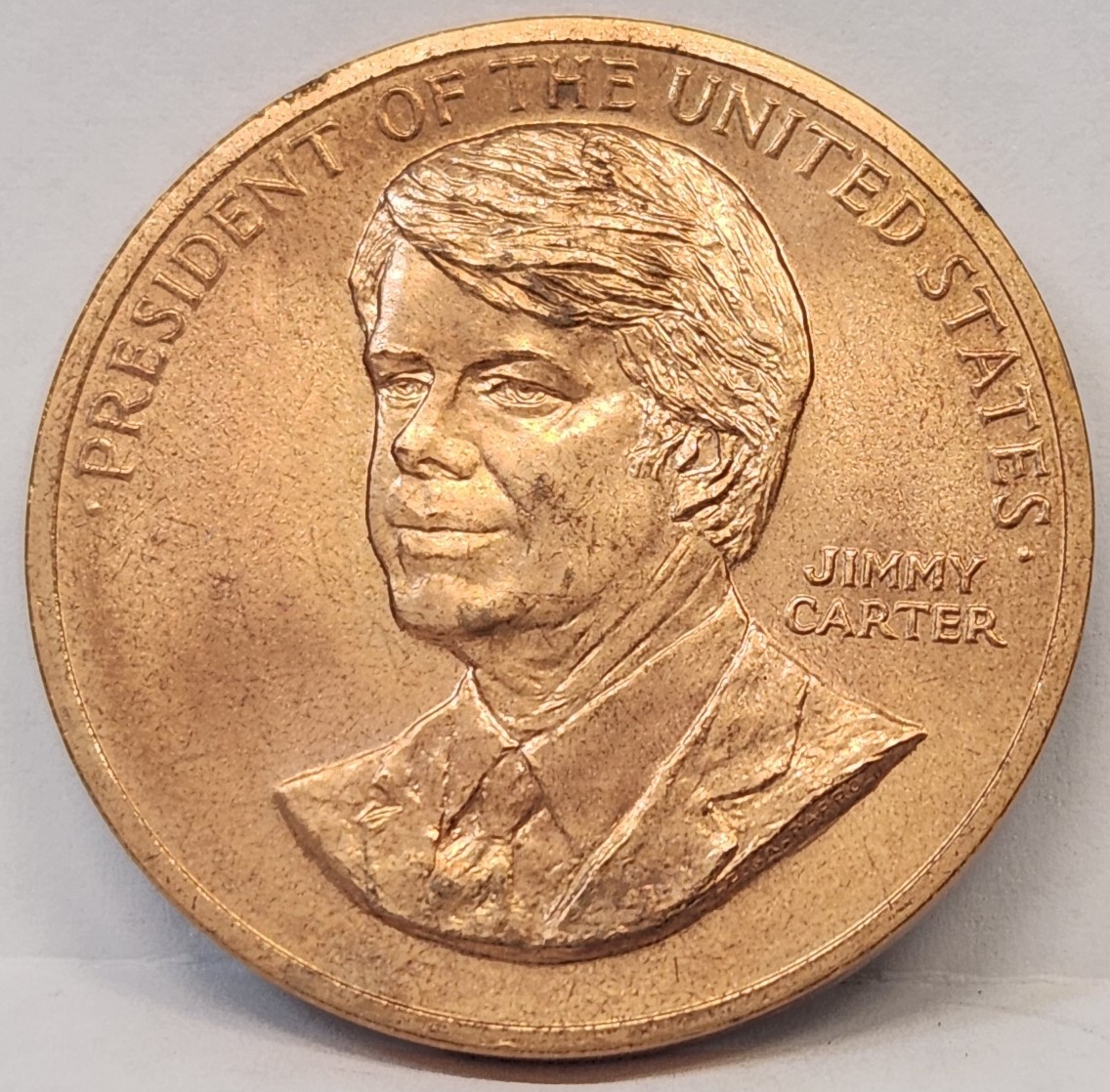 UNITED STATES OF AMERICA 1977 . JIMMY CARTER MEDALLION