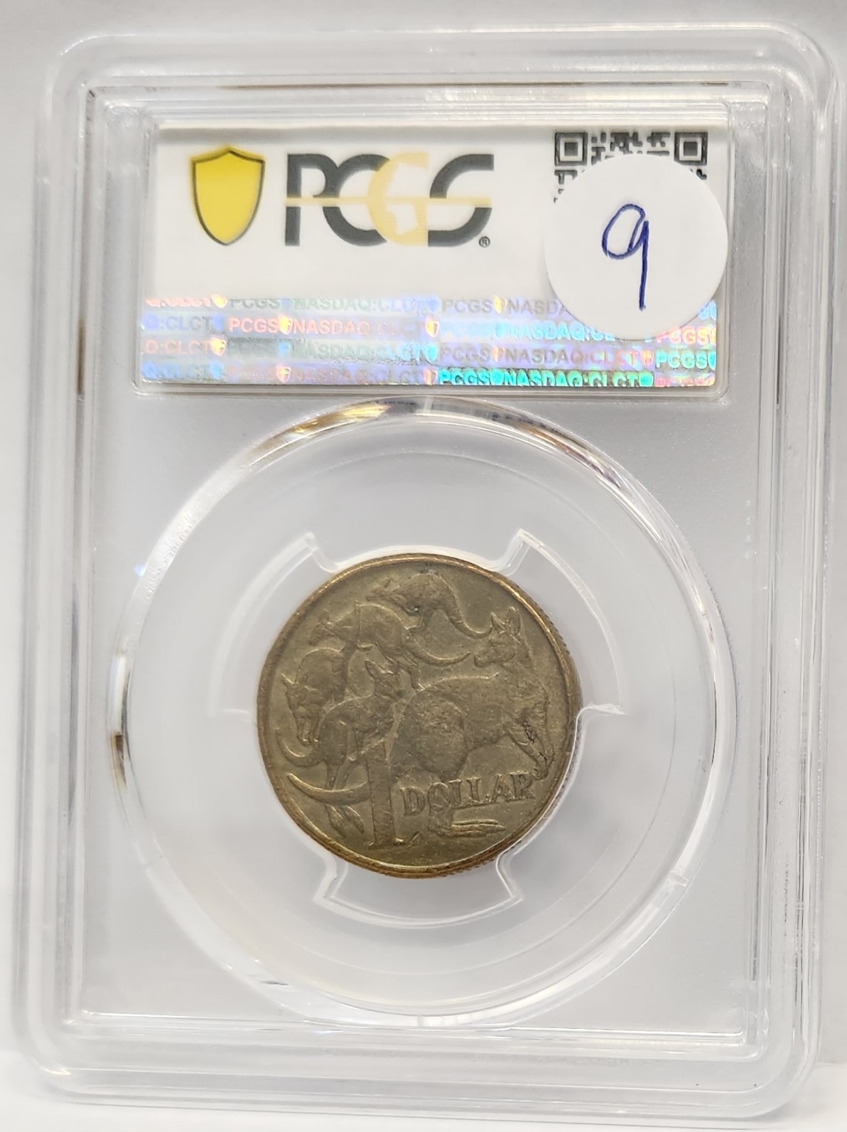 AUSTRALIA 2000 . ONE 1 DOLLAR COIN . ERROR . MULE . STRUCK ON TEN CENT