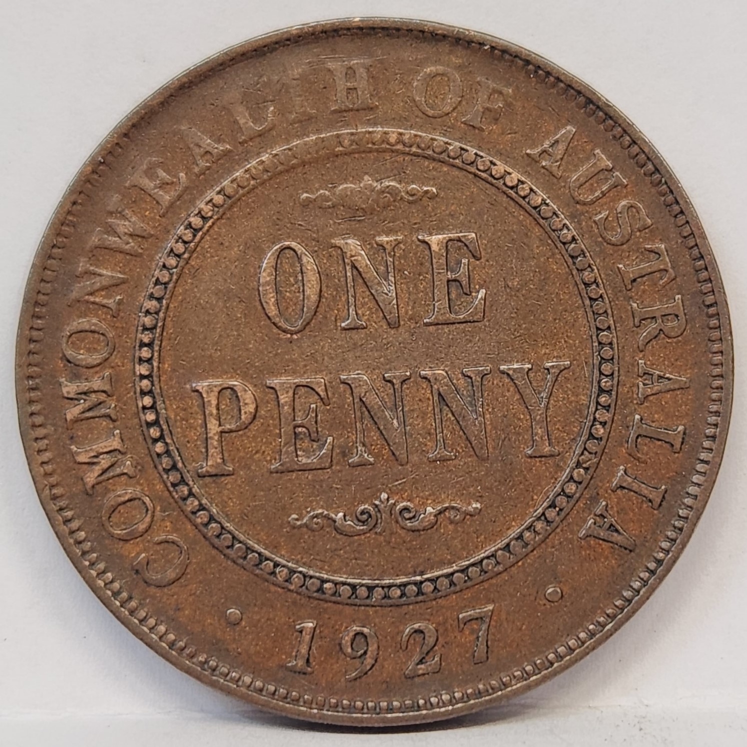 AUSTRALIA 1927 . ONE 1 PENNY
