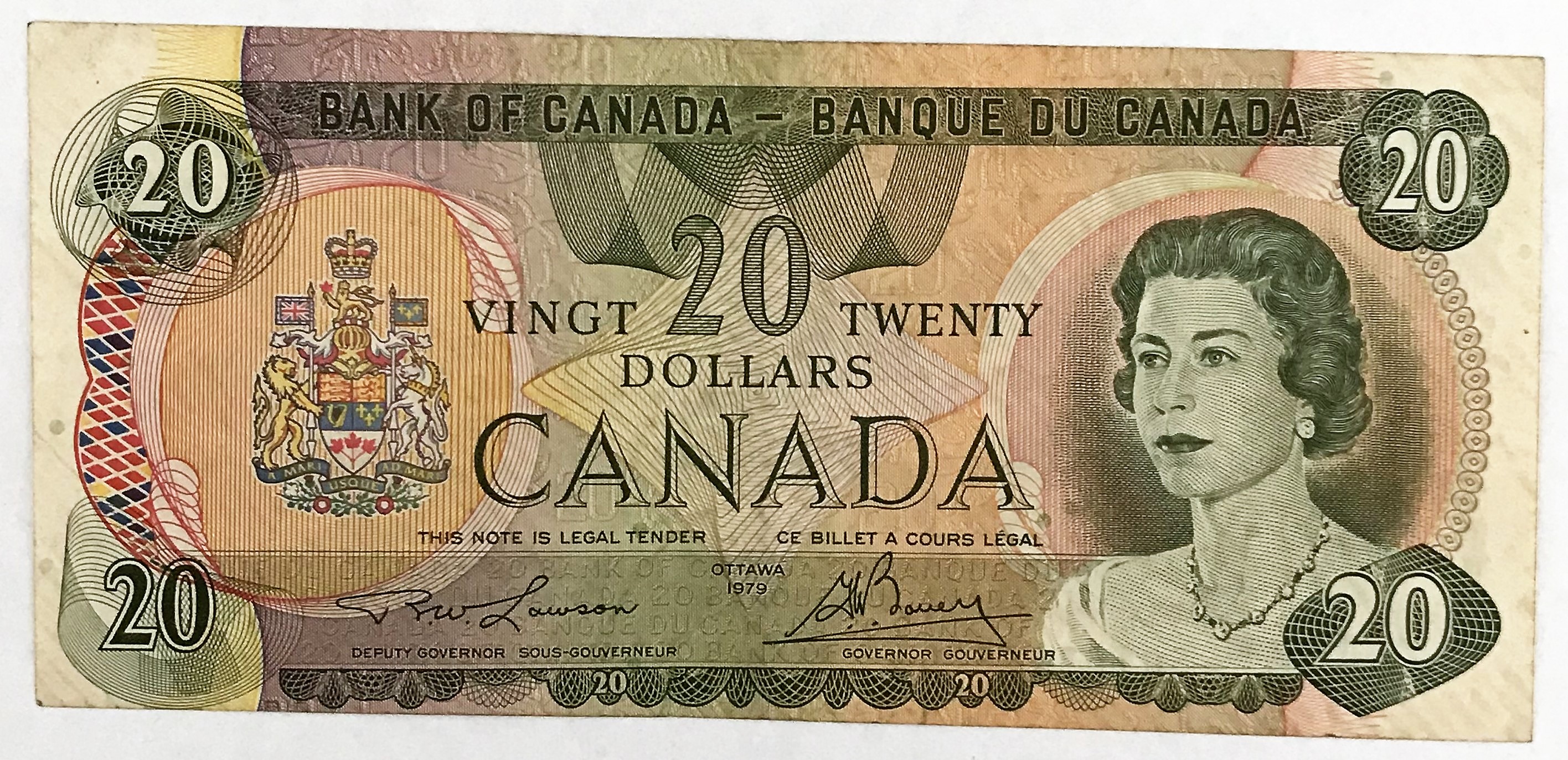 Canada 1979...20 Dollars Banknote