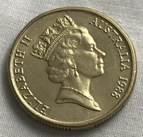 Australia 1988...One Dollar Coin...First Fleet Bi-Centenary