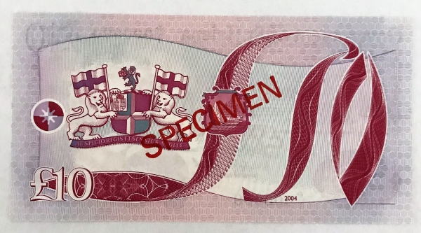 St Helena 2004...10 Pounds Banknote...Specimen